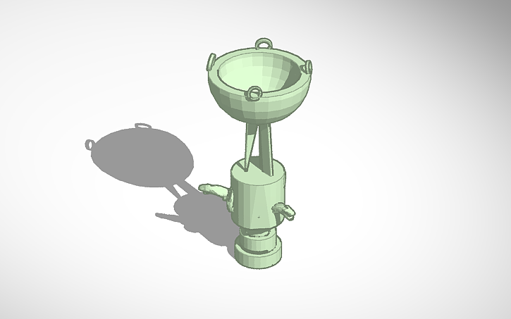 3D design Oracle of Delphi Sacrificial Tripod (Ancient Greece / Python ...