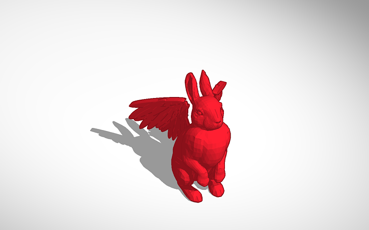 3D design Winged Bunny | Tinkercad