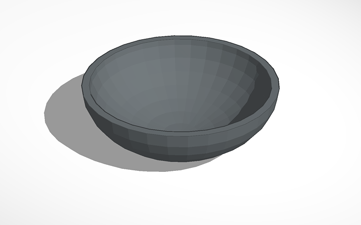 3D design Bowl - Tinkercad