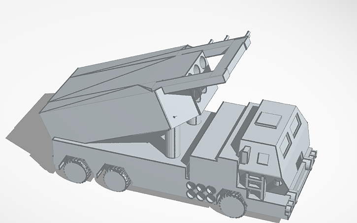 3D design HIMARS 3D printable - Tinkercad