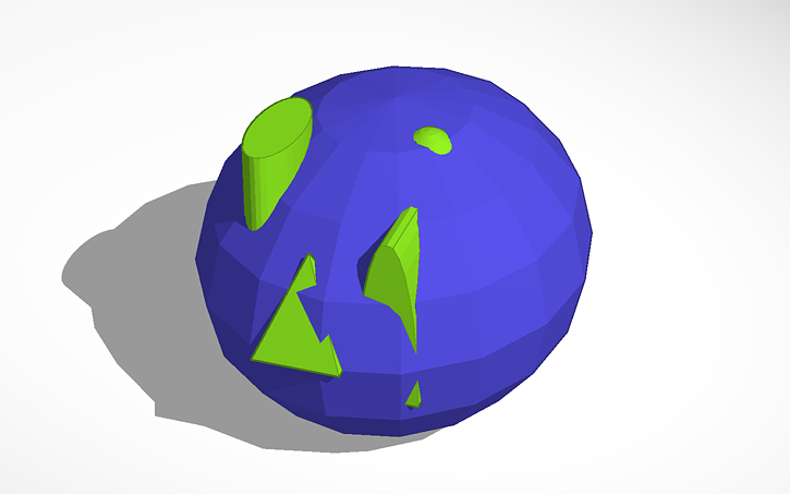 3D design Earth - Tinkercad