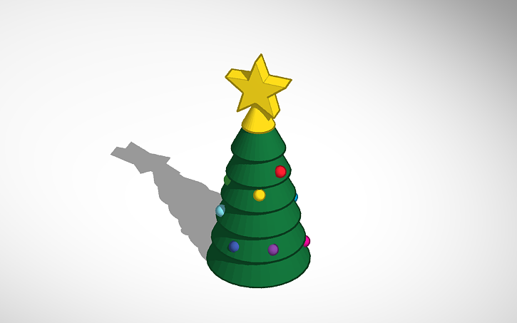 3D design Copy of Christmas Tree - Tinkercad