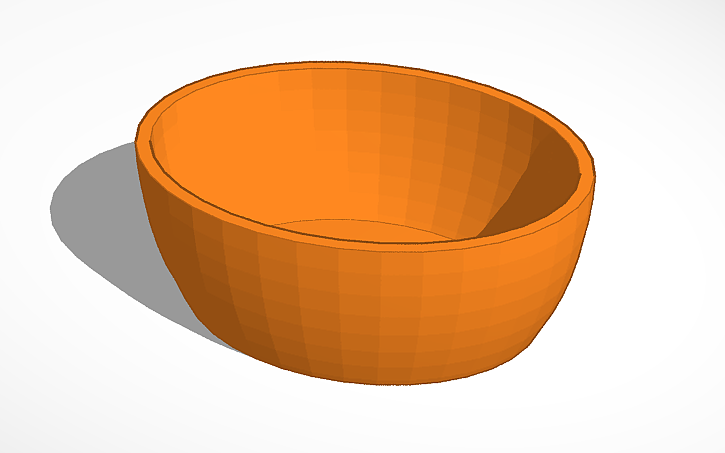3D design Bowl - Tinkercad