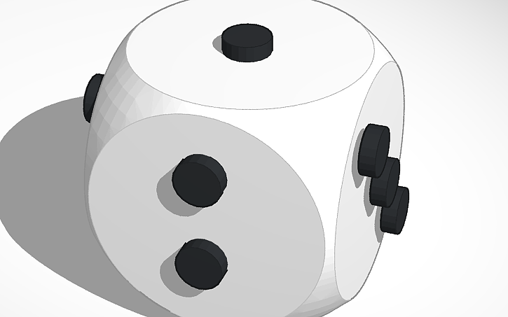3D design Nate Dice - Tinkercad