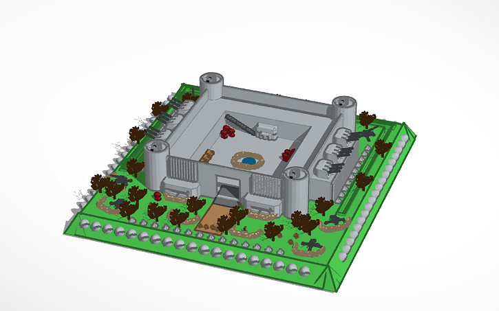 3D design ww2 house - Tinkercad