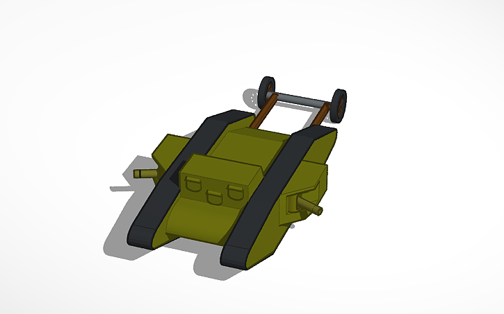 3D design British heavy tank WWI - Tinkercad