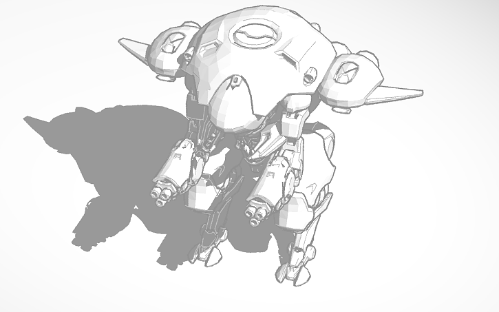 3D design D.Va Mech - Tinkercad