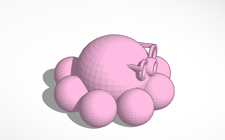 3D design super cute octopus with glasses | Tinkercad