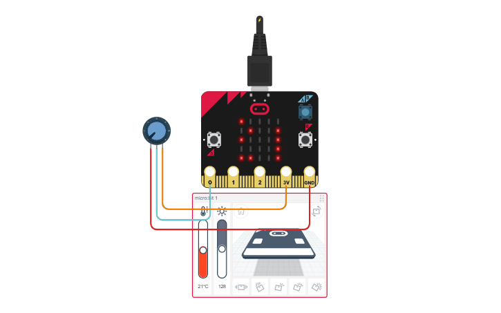Circuit Design Potenciometro Tinkercad