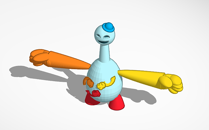 3D design Doey the Doughman - Tinkercad