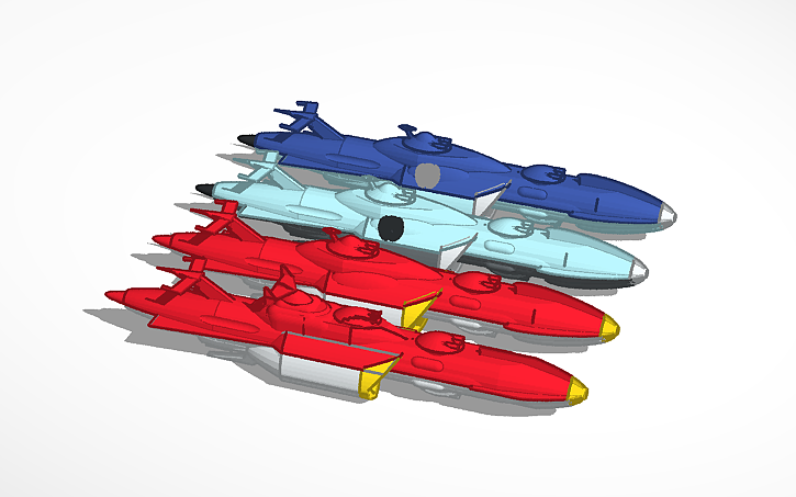3D design Kongo-class Battleships - Tinkercad