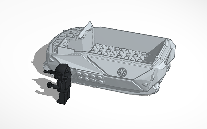 3D design STAR WAR LONG CARRIER (LEGO COMPATIBLE | Tinkercad