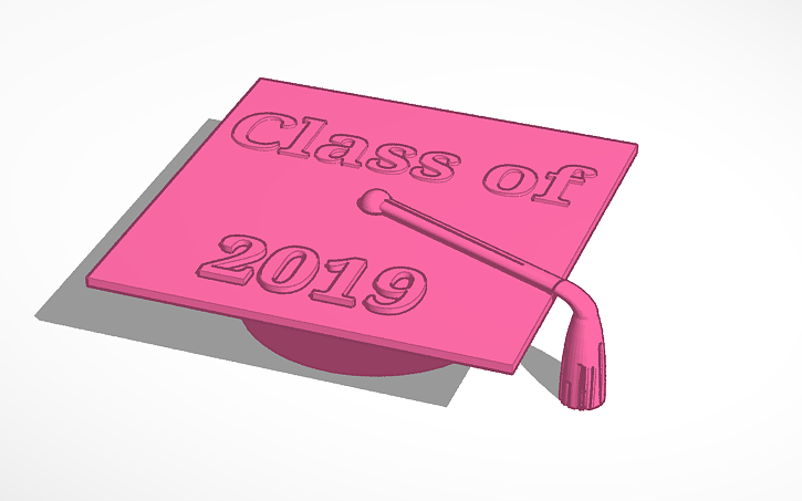 3D design grad cap - Tinkercad