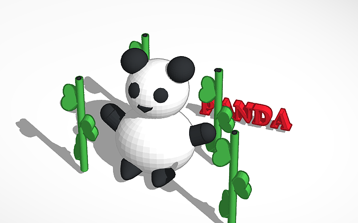 3D design PANDA - Tinkercad