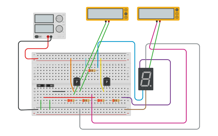 Circuit Design Indicateur De Niveau De Liquide àaffichage Tinkercad
