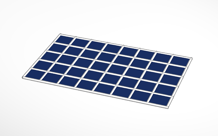 3D design Solar Panel - Tinkercad