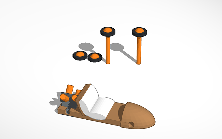 3D design angry bird go cart | Tinkercad