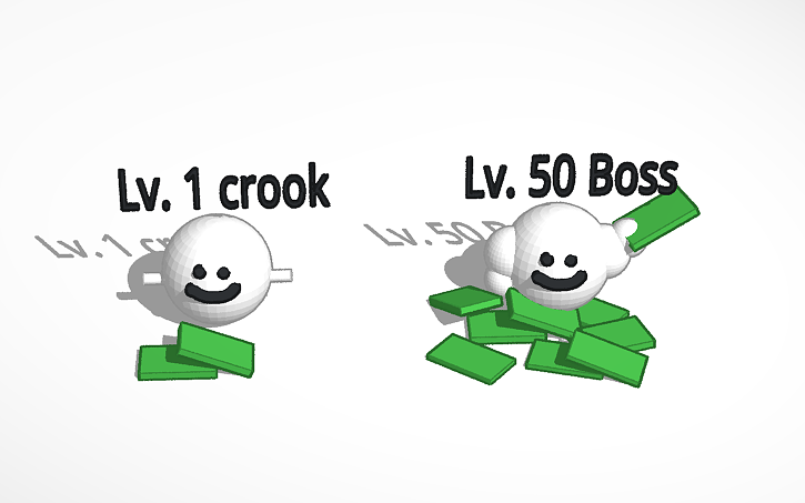 3D design That's How Mafia Works (Like to be Lv. 100 boss) - Tinkercad
