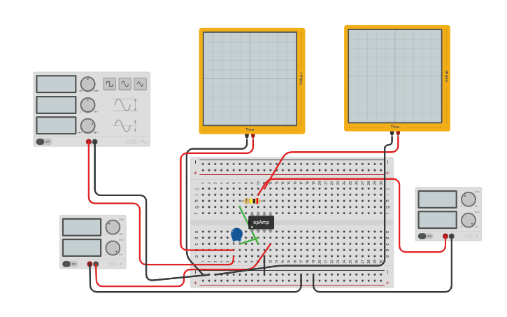 Circuit design Differentiator | Tinkercad
