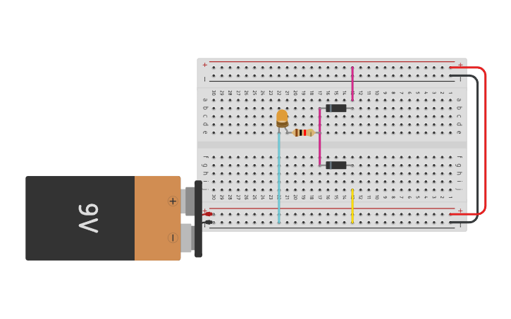 Circuit design Or Diode Resistor Logic Gate - Tinkercad
