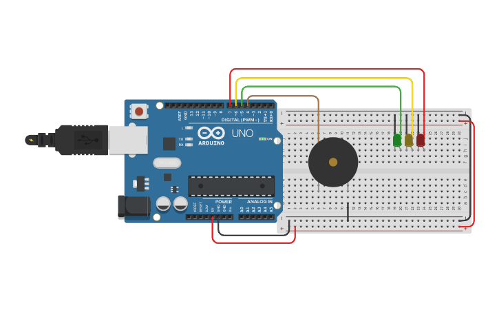 Circuit design SISTEMA SEGURIDAD | Tinkercad