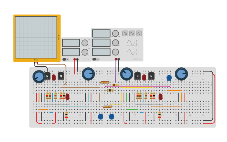 Circuit Design Modulation Carré Tinkercad