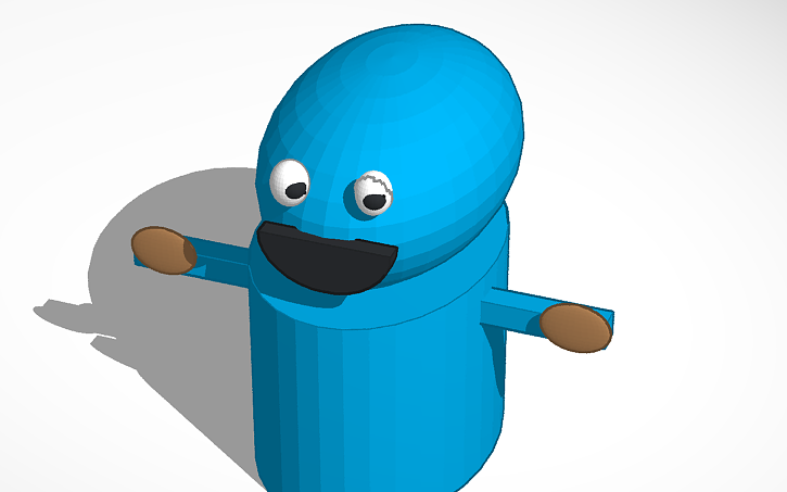 3D design Cookie Monster - Tinkercad
