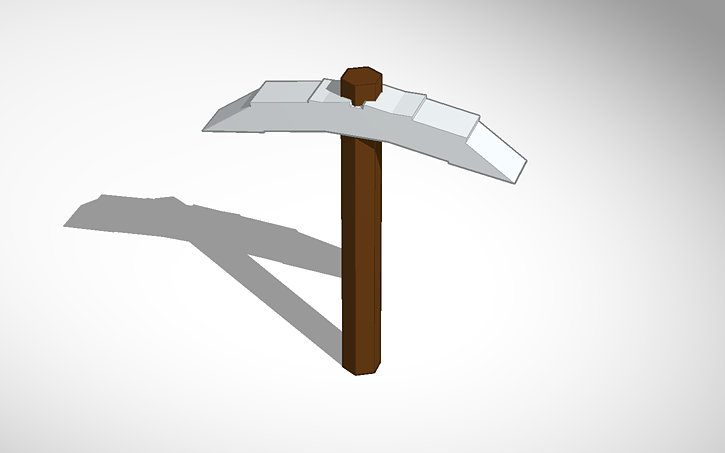 3D design Pickaxe - Tinkercad
