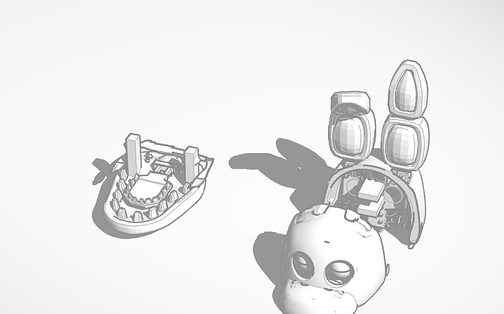 3D design Unwithered Bonnie custom head for 3d print - Tinkercad