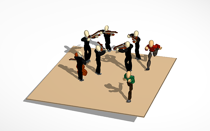 3D design The Band played on.. “April, 15, 1912” - Tinkercad
