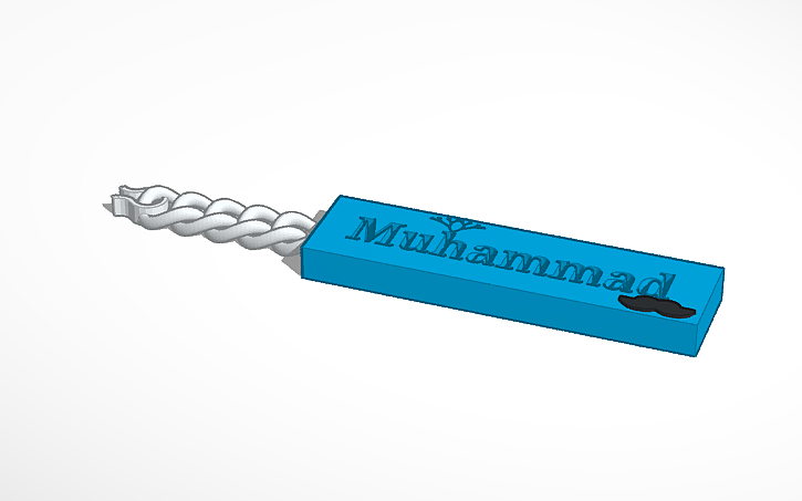3D design Muhammad_Key Chain | Tinkercad