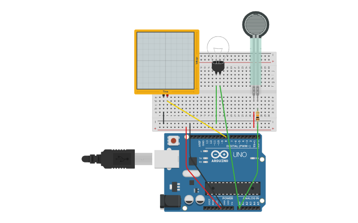 Circuit design Atividades Autónomas e) | Tinkercad