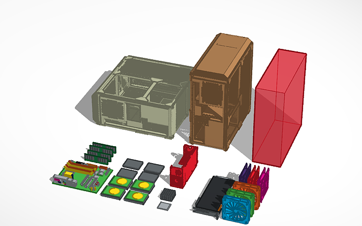 3D design Build a PC Tinkercad Assignment - Tinkercad
