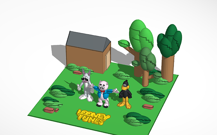 3D design Looney Tunes - Tinkercad