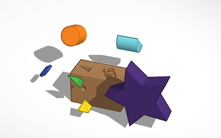 3D design Shape sorter toy - Tinkercad