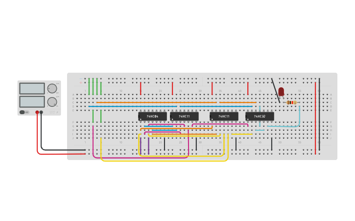 Circuit design Lab 6-Q2- 4x1 Multiplexer | Tinkercad