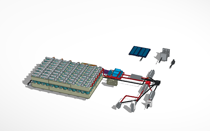 3D design Power station V8 - Tinkercad