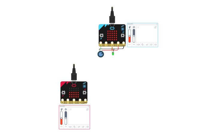Circuit design temp. graph | Tinkercad