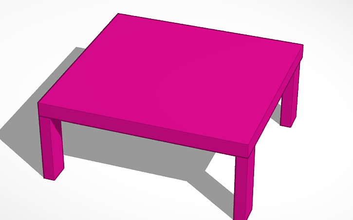 3D design Table for project | Tinkercad