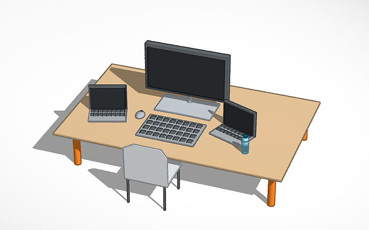 3D design Desktop Setup - Tinkercad