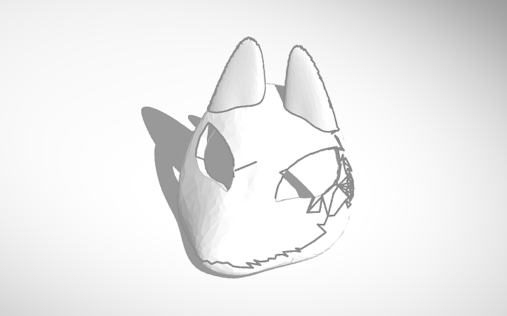 3D design yusuke persona 5 fox mask - Tinkercad