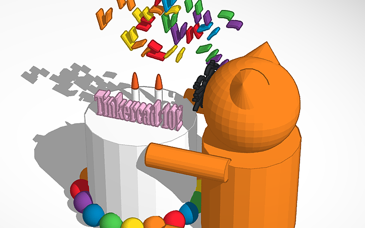 3D design HAPPY BIRTHDAY TO YOU!!!! - Tinkercad