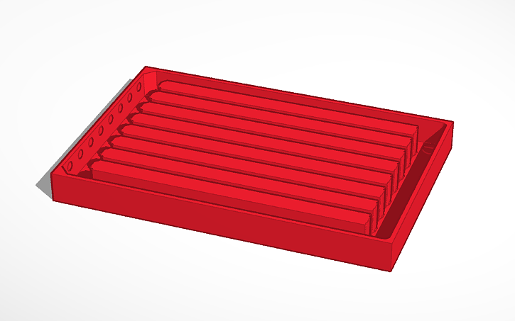 3D design Crossflow plate - Tinkercad