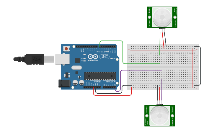 Circuit design analog vs digital - Tinkercad