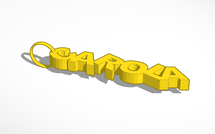 3D design Name pendant - Tinkercad