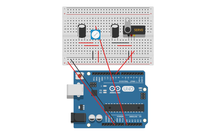 Circuit design Mood Cue project - Tinkercad
