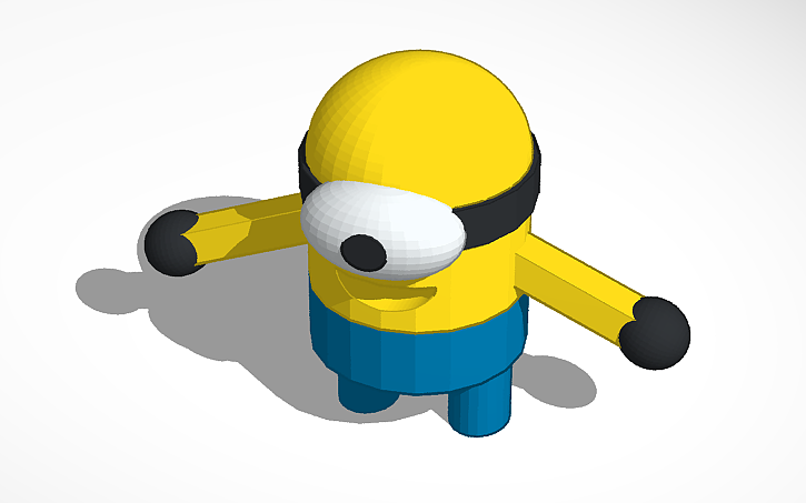 3D design minion feo - Tinkercad