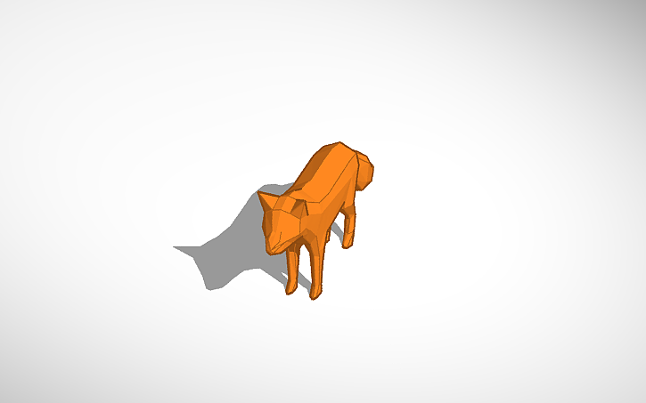 3D design fox - Tinkercad