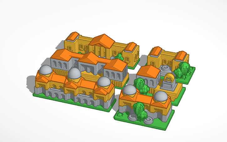 3D design street 7-buildings | Tinkercad