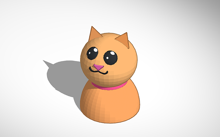 3D design Cute Kitty - Tinkercad